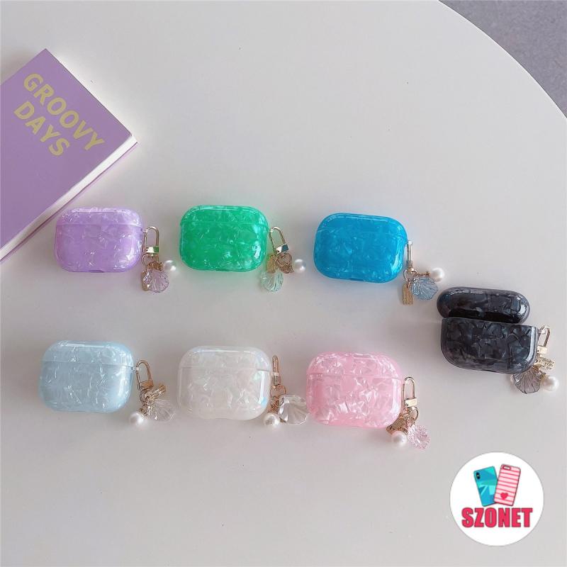 Seashell Pattern Soft Shockproof Shell Earphone Case For AirPods 1 2 3 ...