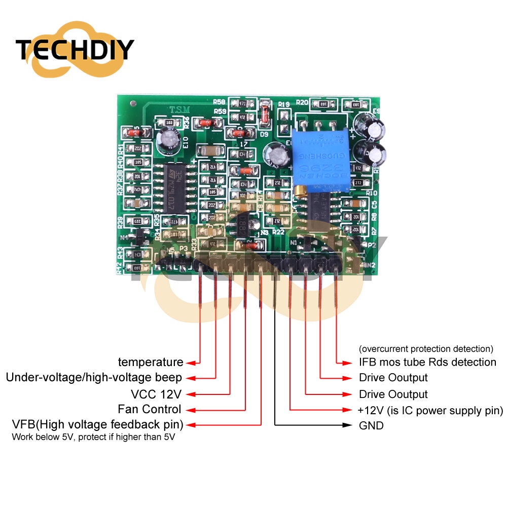 Modified/ Pure Sine Wave Inverter Driver Board KA7500C/TL494 Inverter ...