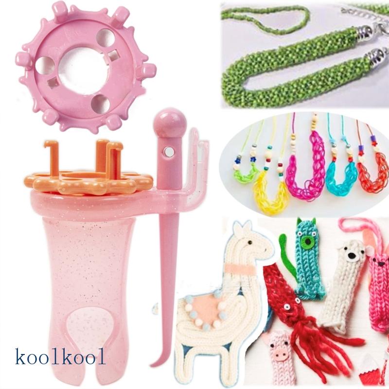 Kool Knitting Spool Loom Double-Head Knitters DIY Weaving Tool with ...