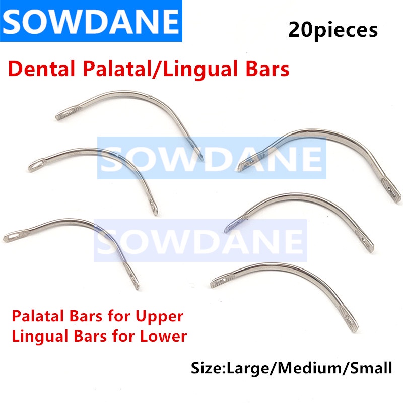 20pcs Dental Lingual Bar Palatal Bars Large Middle Small For Upper ...