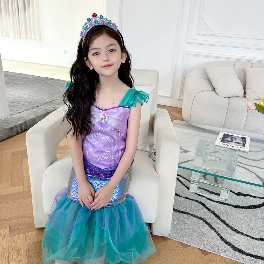 Little Mermaid Disguise Outfit Girl Ariel Cosplay Costume Princess ...