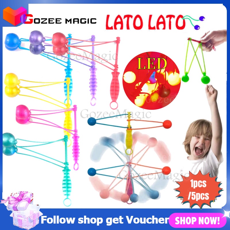 LED Lato Lato Matic Latto Latto Viral Old School Children Games Toys ...