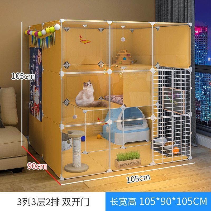 Panoramic Cat Villa Cat Cage Home Super Free Space Indoor Cat Cabinet