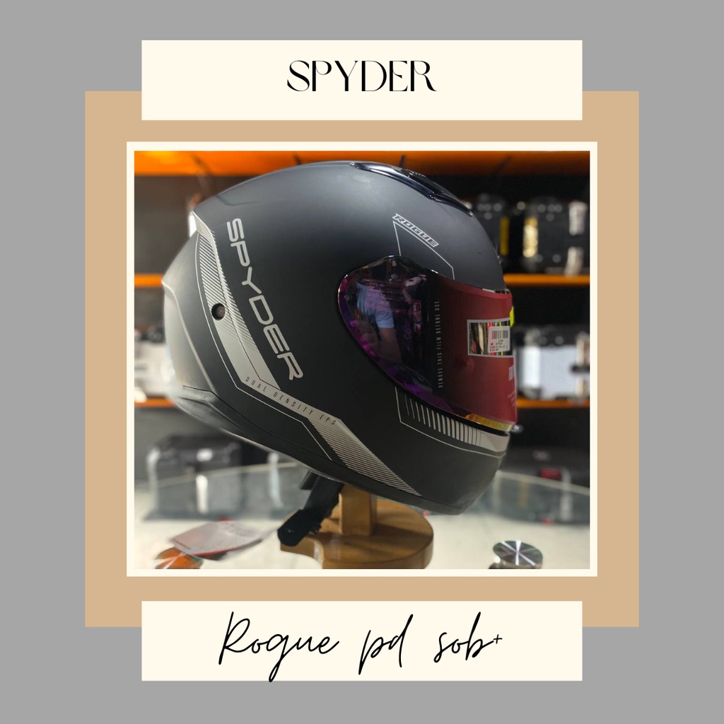 Spyder Full-Face Helmet with Dual Visor ROGUE PD 3001m rs SOB+ (FREE ...