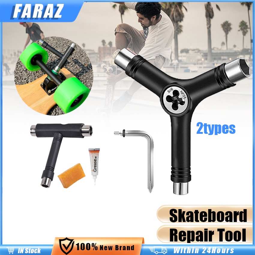 T/Y-shaped Skateboard Repair Wrench Tool Double Roller Single Board ...