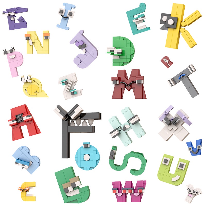 Moc The English Alphabet Has 26 Letters Building Blocks Bricks Toys For