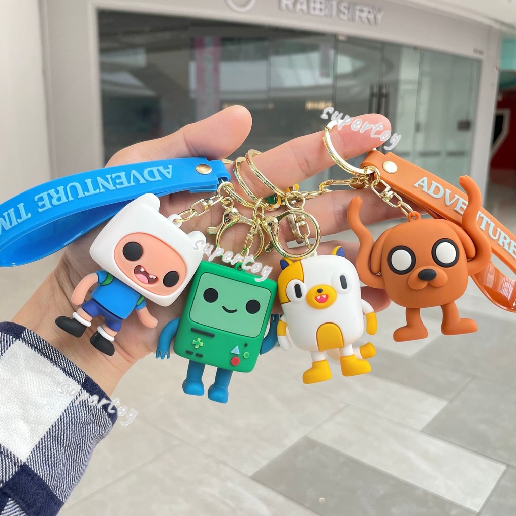 American animation adventure time key chain cartoon Finn for Backpack ...