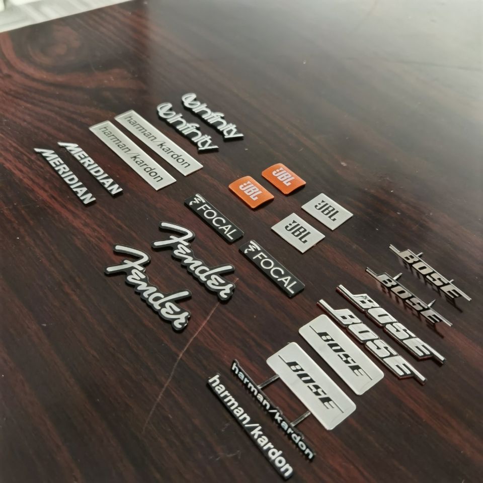 Car Audio Sticker Logo Volkswagen B8 Magotandan Label Berlin JBL Harman ...