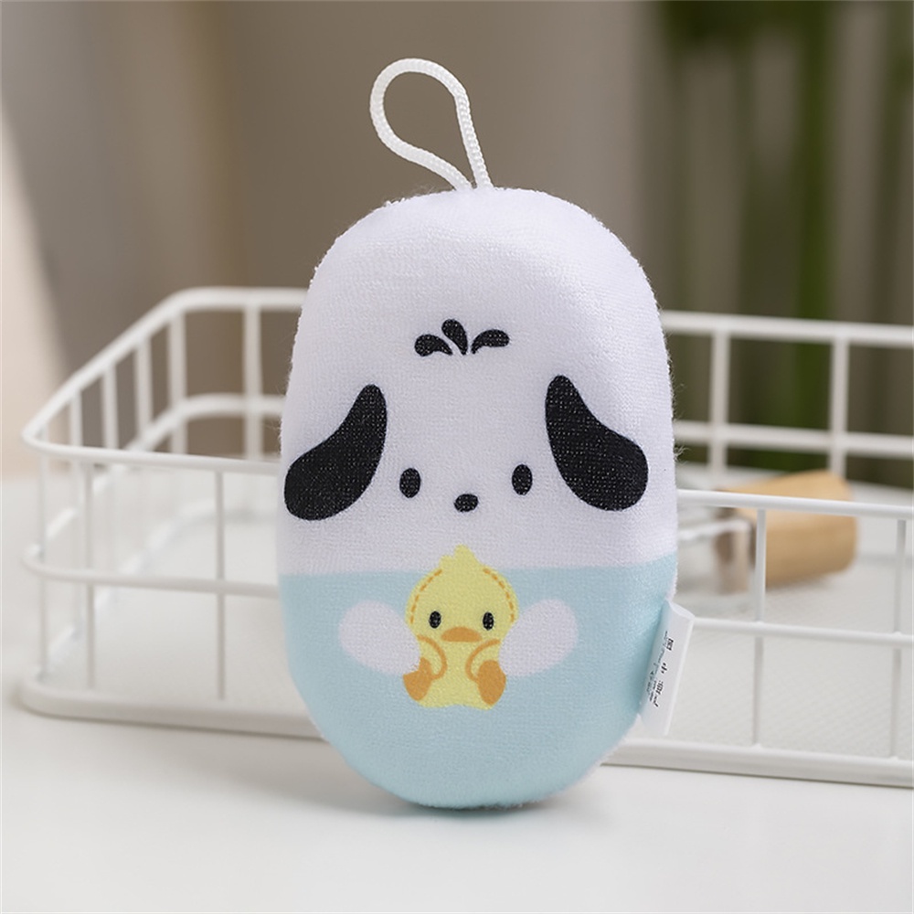 Sanrio Bath Wipe Cute Kuromi Cinnamoroll Bath Ball Girls Heart Soft