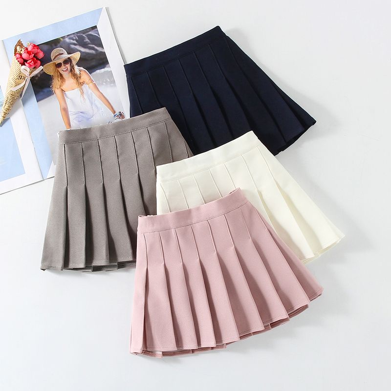 Preppy Style Girls' Pleated Skirt Student Summer White Skirt for Kids ...