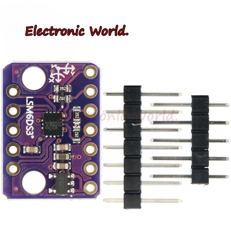 GY-LSM6DS3 Accelerometer Gyro Embedded Digital Temperature Sensor Board ...