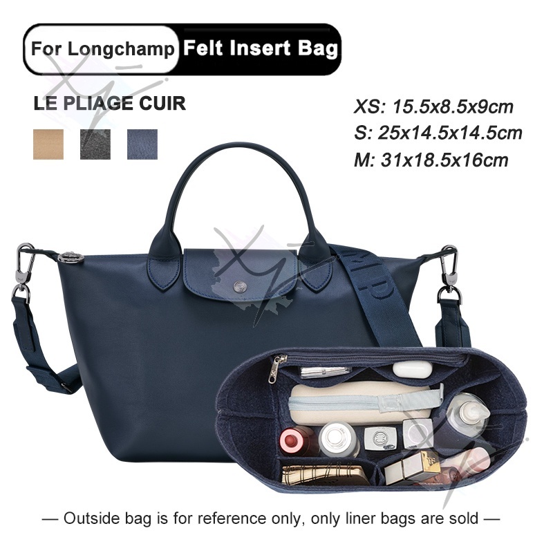 Felt Insert Bag Organizers for Longchamp LE PLIAGE CUIR Bag Organiser ...