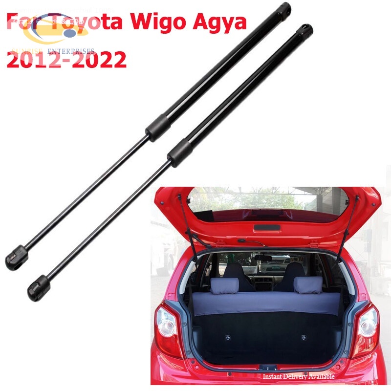 2PCS Back Door Stay Gas Struts Toyota Wigo 2012-2022 Trunk Boot Lift ...
