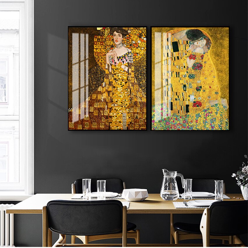Hd Print Wall Art Picture For Living Room Gustav Klimt Canvas Print ...