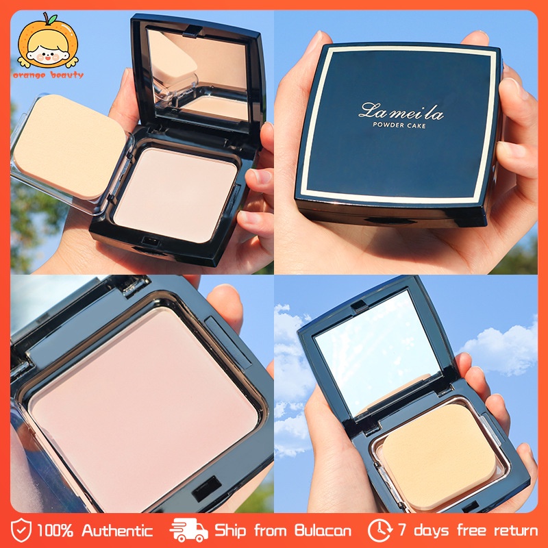 Lameila Setting Powder Cake Compact Face Powder Makeup Finish Compact ...