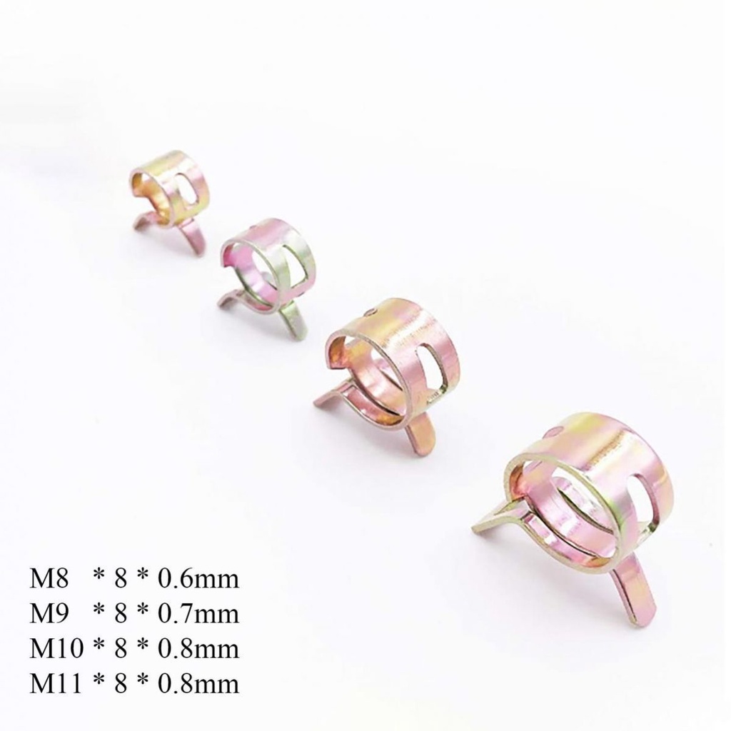8mm / 9mm / 10mm / 11mm Spring Band Type Fuel Line Clamps for 10 - 16mm ...