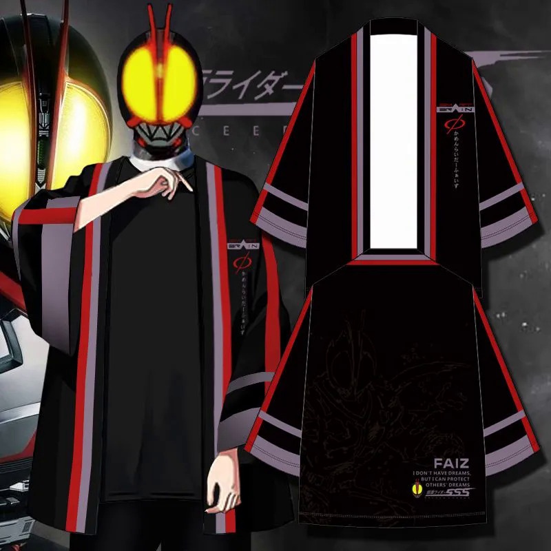 Kamen Rider Faiz Build Drive DECADE Cosplay Kimono Coat Unisex Fashion ...