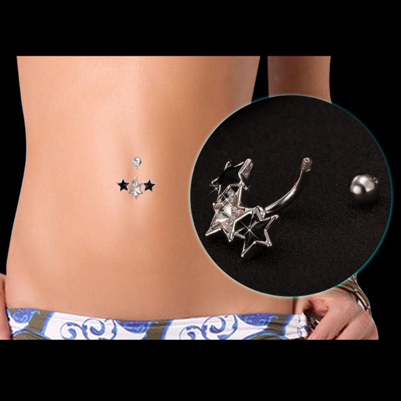 COLO Pentagram Belly Button Ring Navel Piercing Witches Jewelry Witchcraft Jewellery Belly Barbell Star Belly Rings for Shopee Philippines