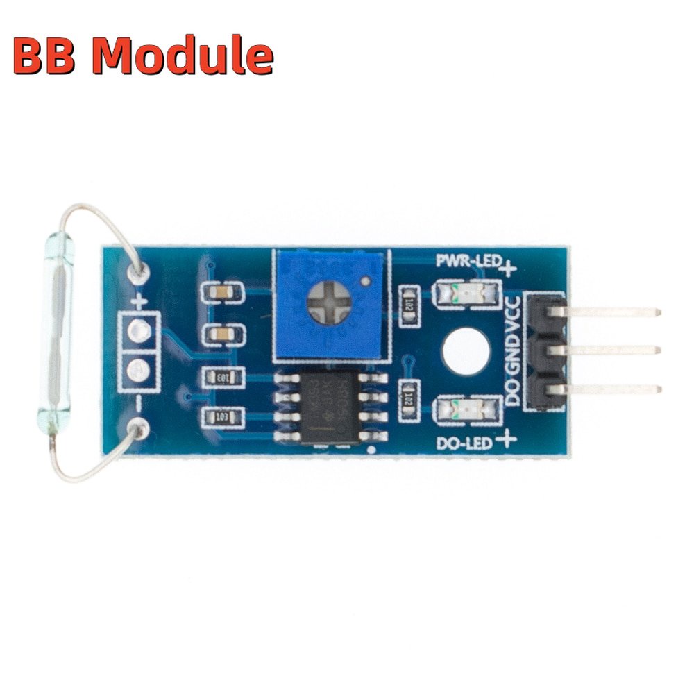 LM393 Reed Sensor Module Magnetron Module Reed Switch Magnetic Switch ...