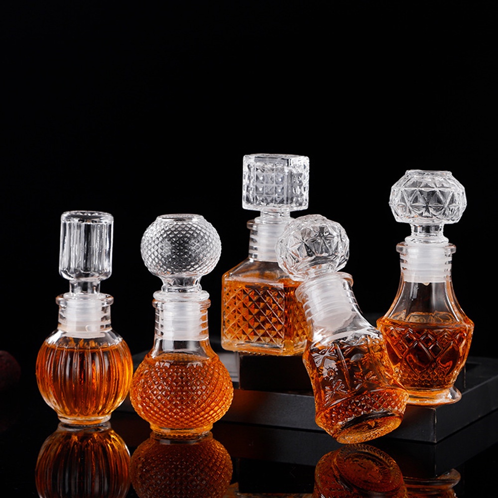 50ml Handmade Whisky Glass Liquor Bottles With French Carved Design For ...
