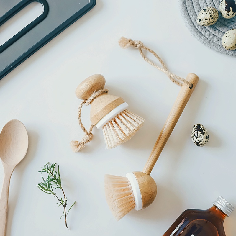 HERA Pot Brush Moso Bamboo Cleaning Brush Pan Pot Bowl Tableware Brush ...