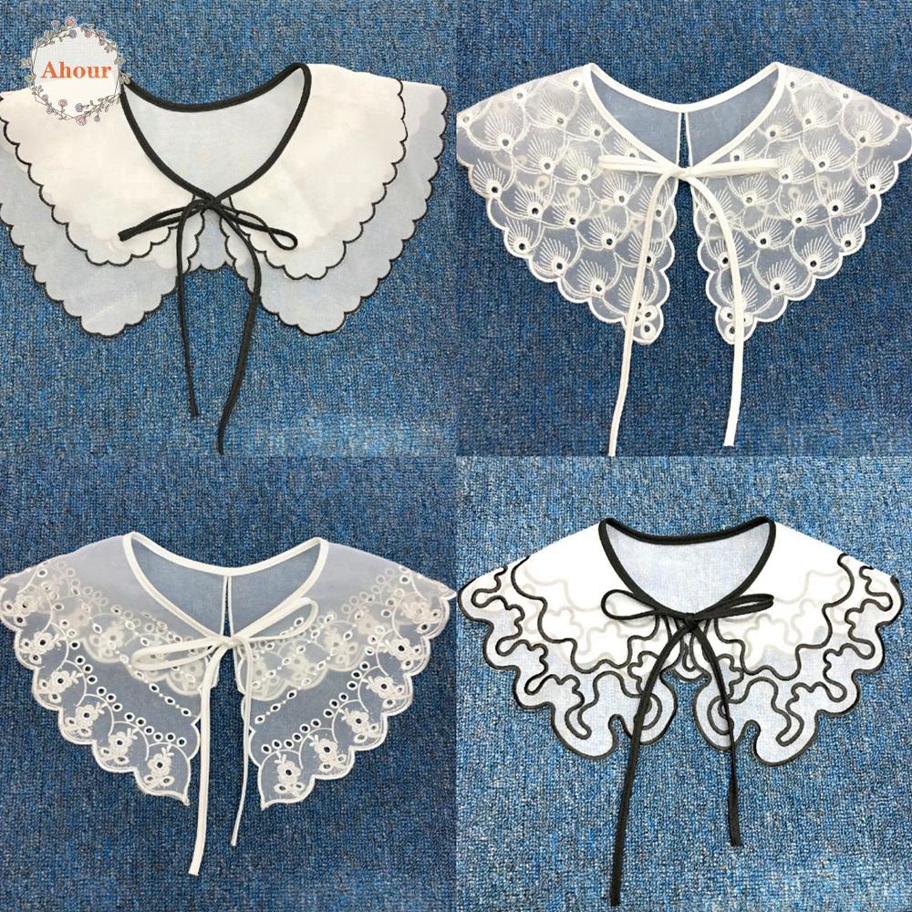AHOUR Decorative Fake Collar Detachable Clothing Decoration Lace ...