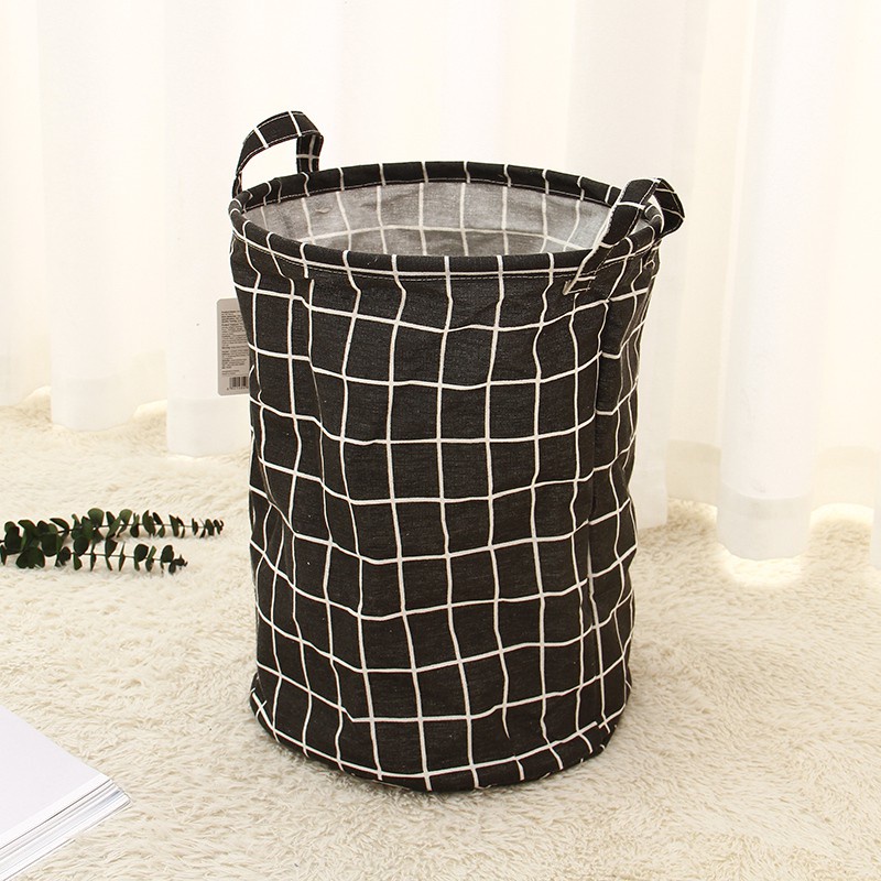 Foldable Laundry Bag Fabric Storage Bag Canvas Basket Bag Waterproof ...