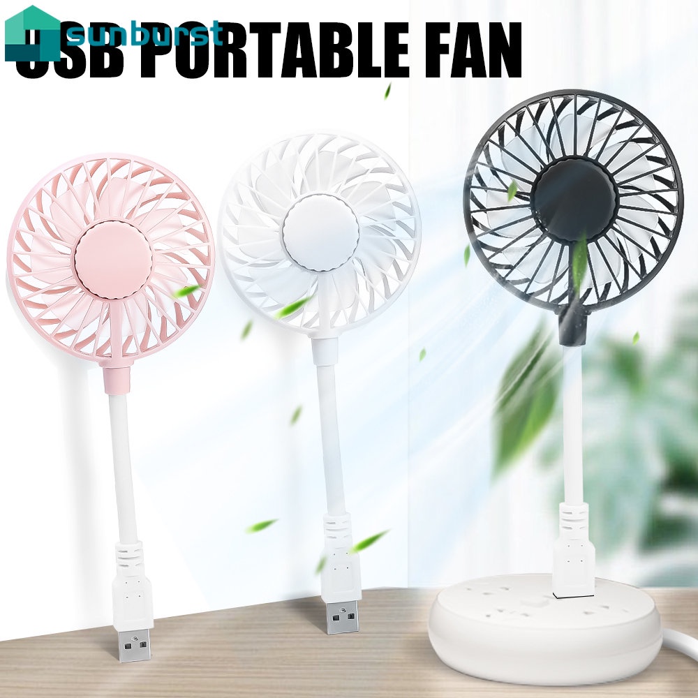 Multiple Styles Simple Strong Wind Silent Mini Fans Flexible Bendable ...