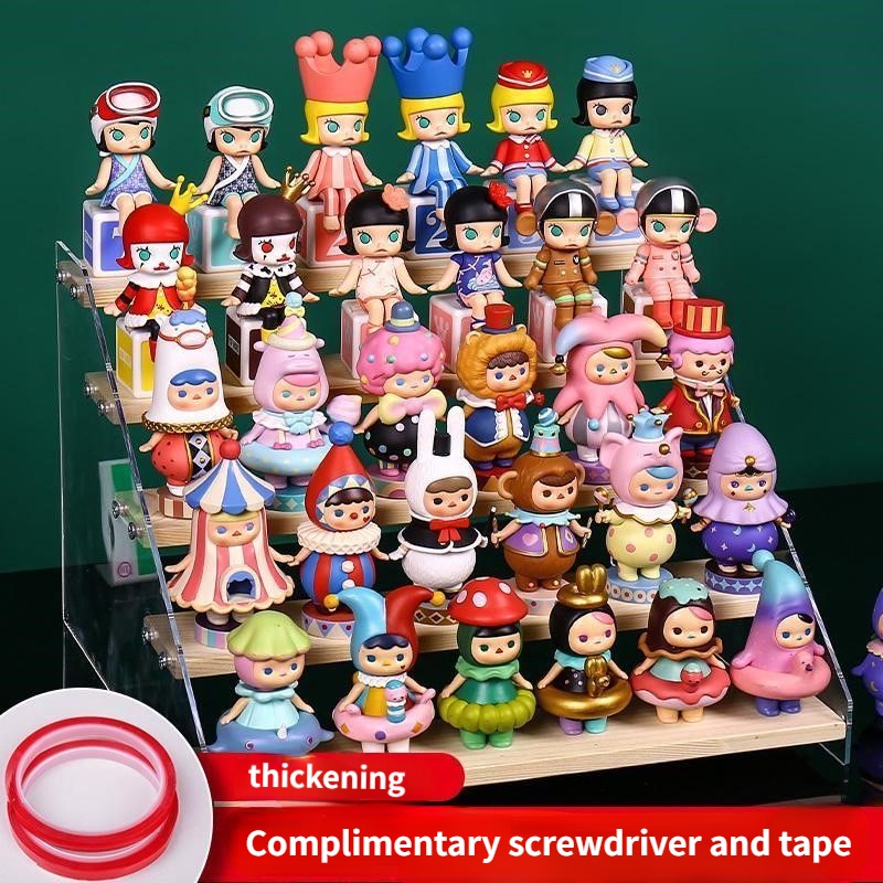 Acrylic Display Stand for Mini Action Figures Toy Model Stand Holder ...