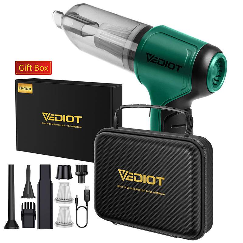 Vediot 10000pa Wireless Vacuum Cleaner For Car With Air Pump Cordless