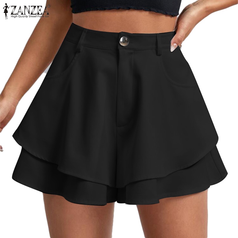 ZANZEA Celmia Women's Street Fashion High Waist With Pockets Double ...