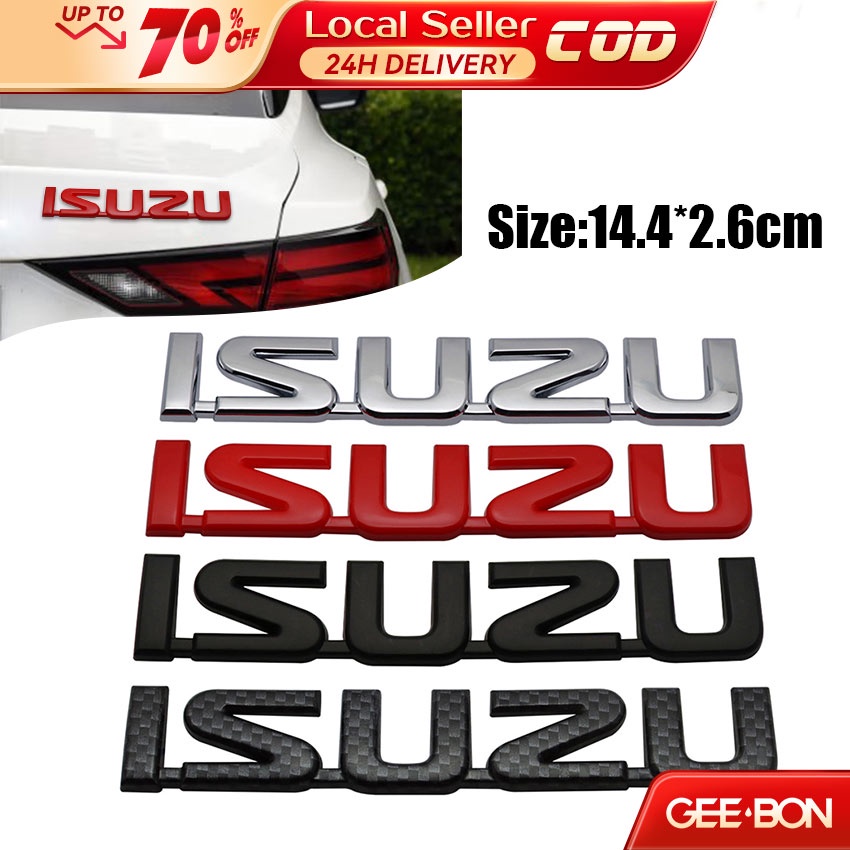 GEEBON Isuzu Sticker Modified Body Decoration Badge Car Front Logo ...