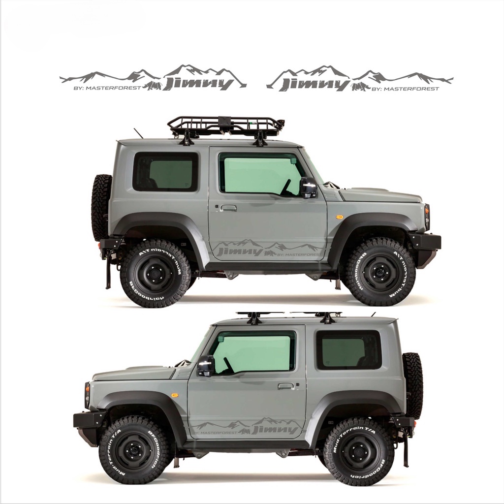 x2 Suzuki JIMNY Car Side Skirt Sticker Decals 2 pcs. (left & right ...