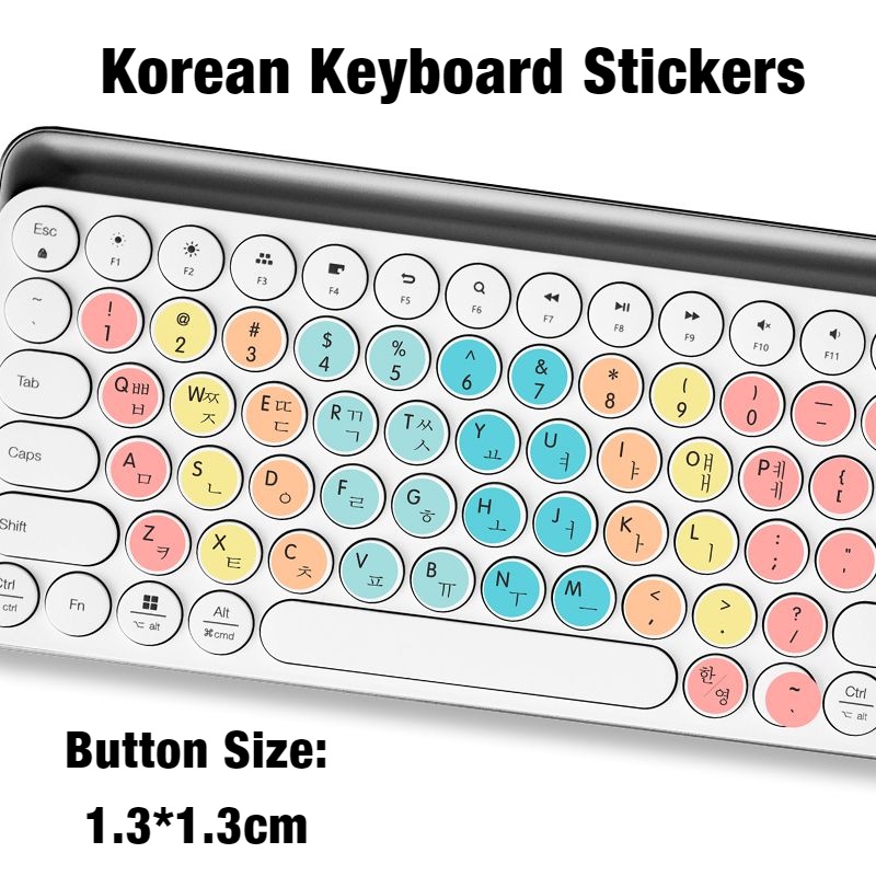 Korean Keyboard Stickers Korean Letter Film Laptop Desktop Computer ...