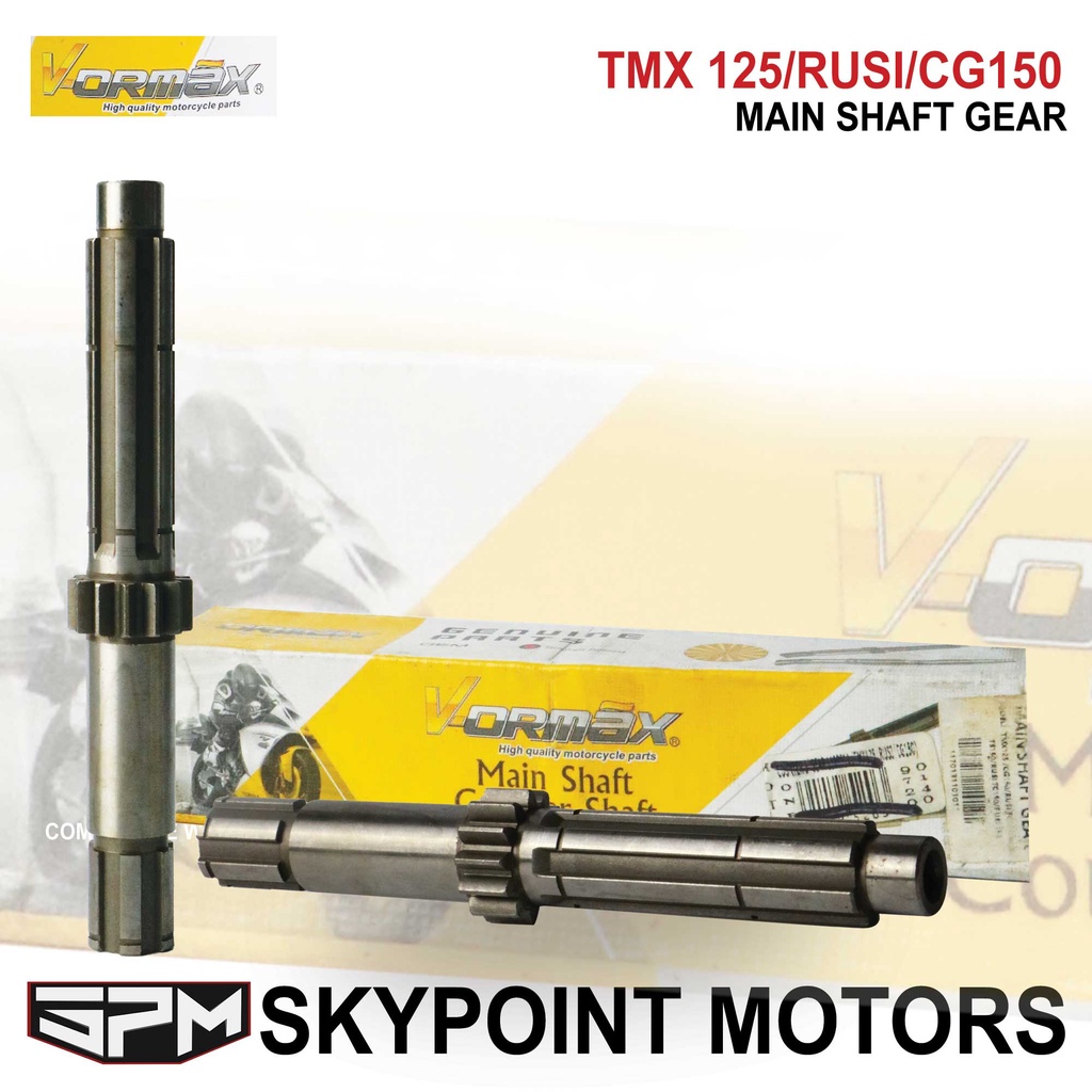 KRYON MAIN SHAFT GEAR 1101011 TMX125/RUSI/CG150 (9119-518) | Shopee ...
