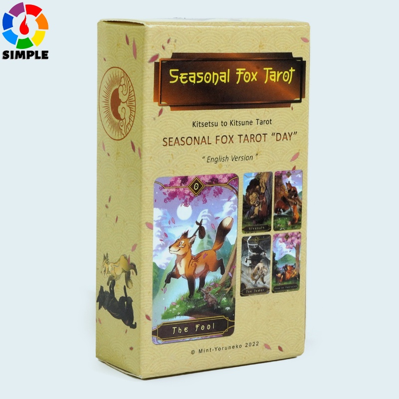 Seasonal Fox Tarot kitseysu to kitsune tarot 78 Cards Tarot english ...