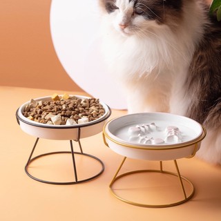 Pet Slow Food Bowl Cat Bowl Ceramic Slow Food Plate Bowl Slow Food Anti ...