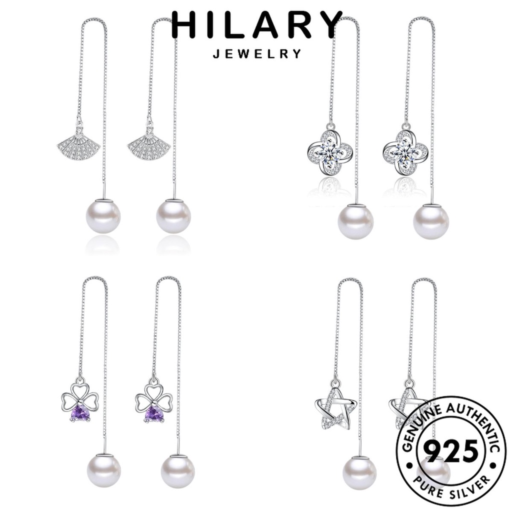 HILARY JEWELRY Korean Original Pure Earings Hypoallergenic Drop On ...