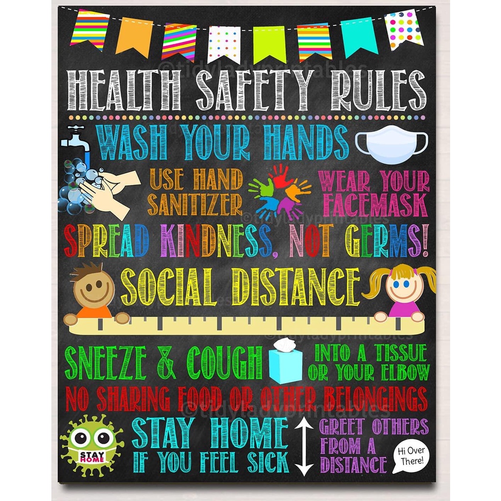School Health Safety Poster Health Clinic Nurse Classroom Teacher ...