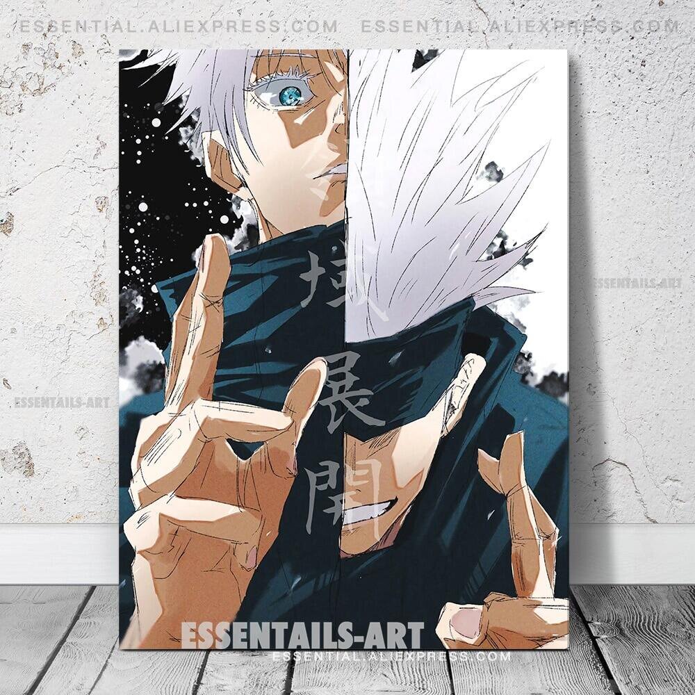 Jujutsu Kaisen Satoru Gojo Anime Canvas Decoration Prints Poster Study ...