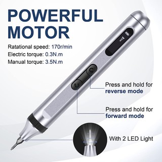 Precision Electric Screwdriver Set Silent and Durable Type-C Fast ...
