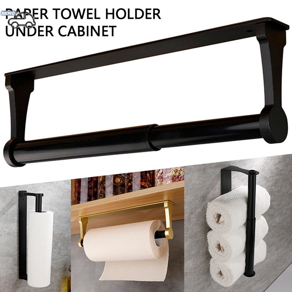 Paper Towel Holder Under Cabinet Wall Mount Stainless Steel Tissue ...