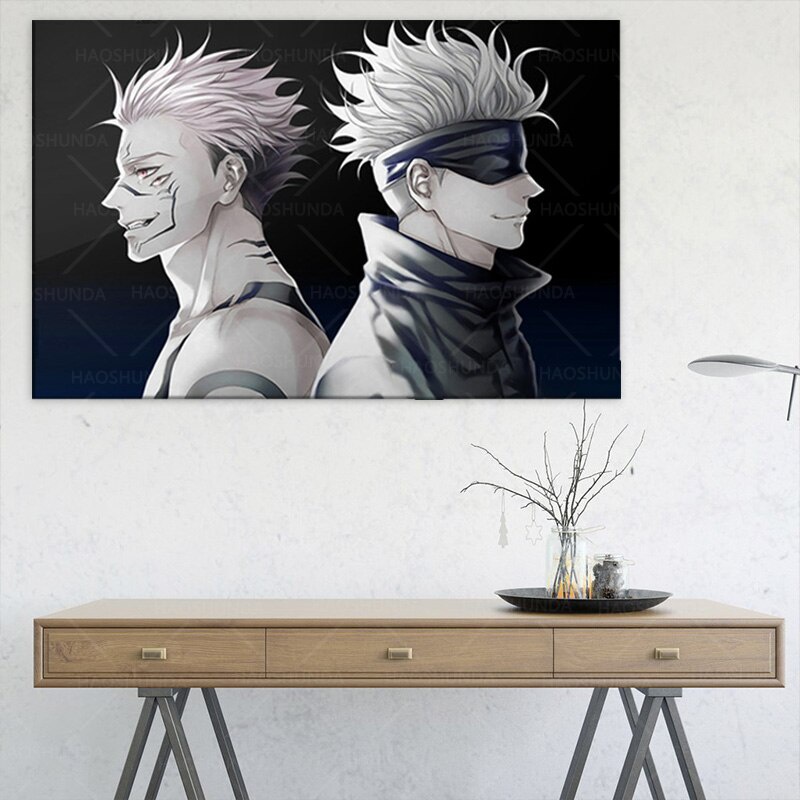 Sukuna Satoru Gojo Jujutsu Kaisen Anime Canvas Painting Decor Wall Art ...