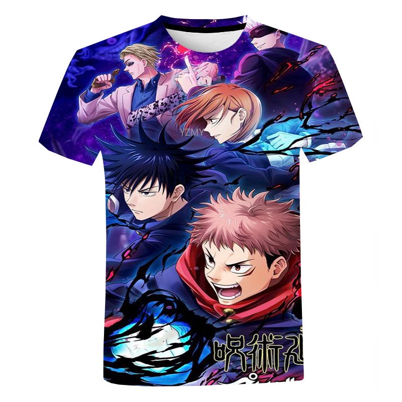 Fashion Jujutsu Kaisen Satoru Gojo 3D Print T-Shirts Anime Printed O ...