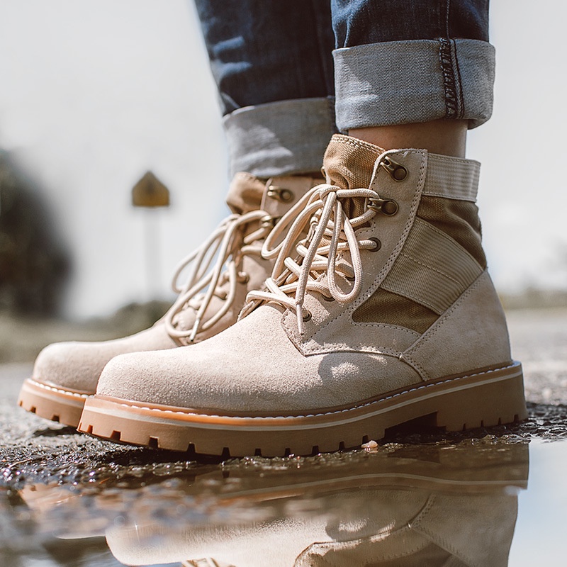 Maden Martin Boots Men's Mid-Top Desert Boots High-Top Boots British ...