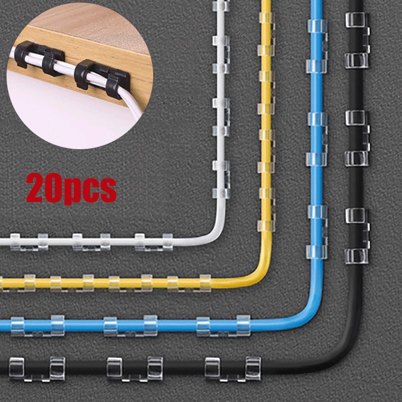 Wire Tidy Holder Cord Drop Clip Organizer Adhesive Cable Management ...
