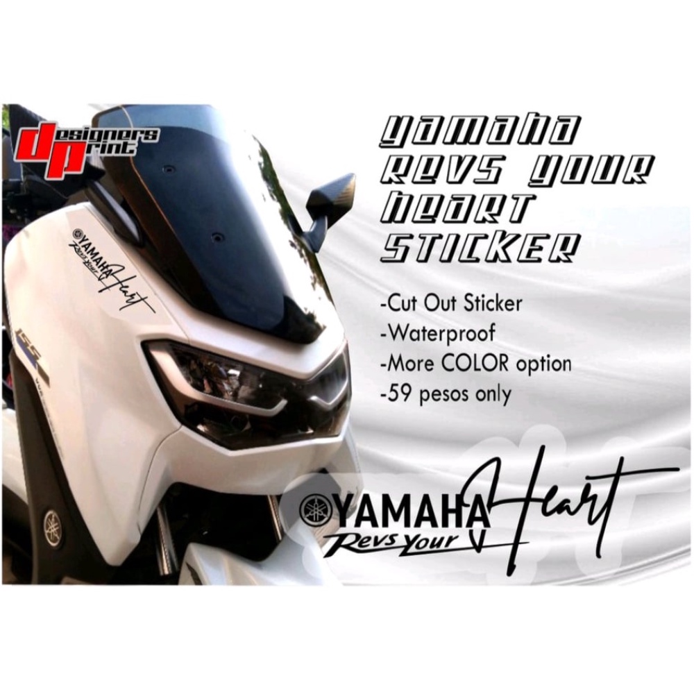 Yamaha Revs Your Heart Sticker - Design for Yamaha Motorcycles ...