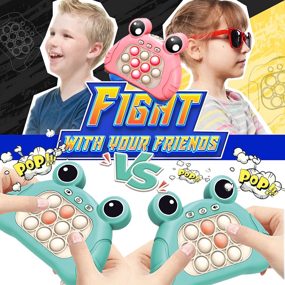 Children Press It Game Fidget Toys Pinch Sensory Quick Push Handle Game ...