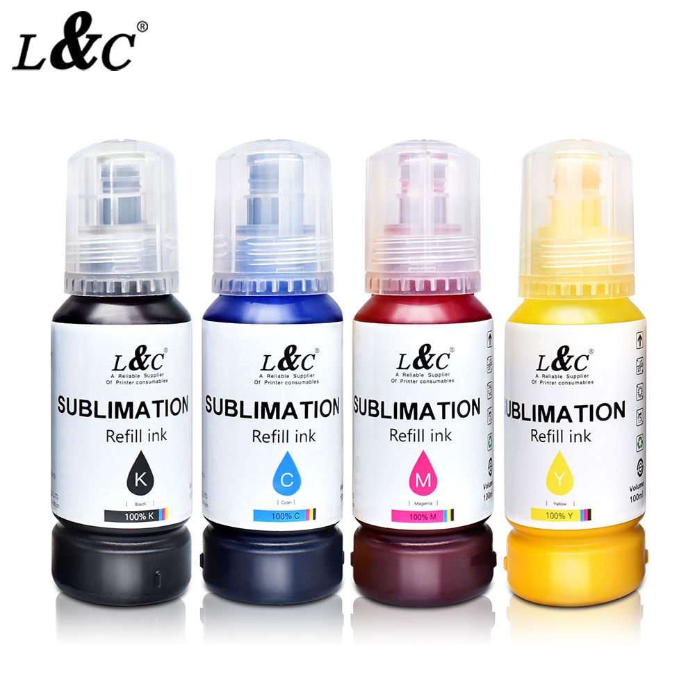 L&C Sublimation Ink100ML Refill For Epson 003 Ink Set With Gloves ...