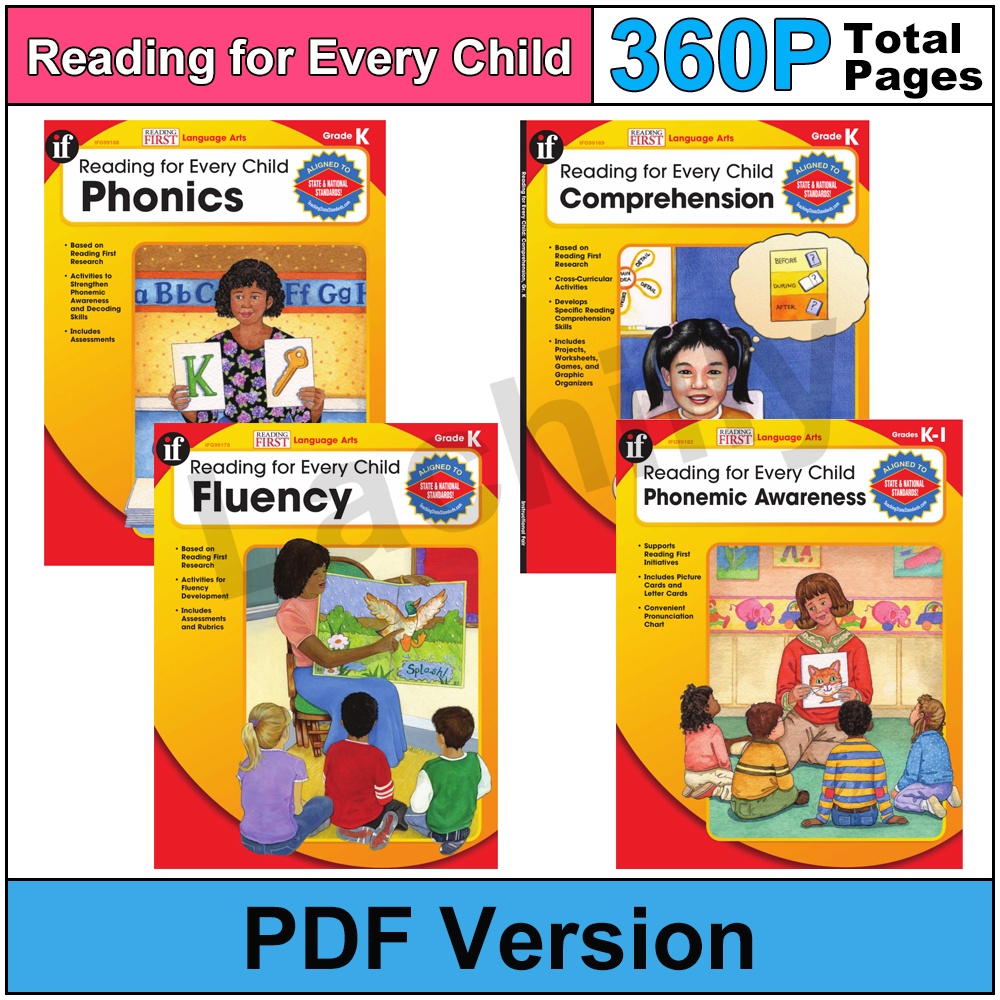 4books/set Reading for Every Child Phonics Comprehension Fluency ...